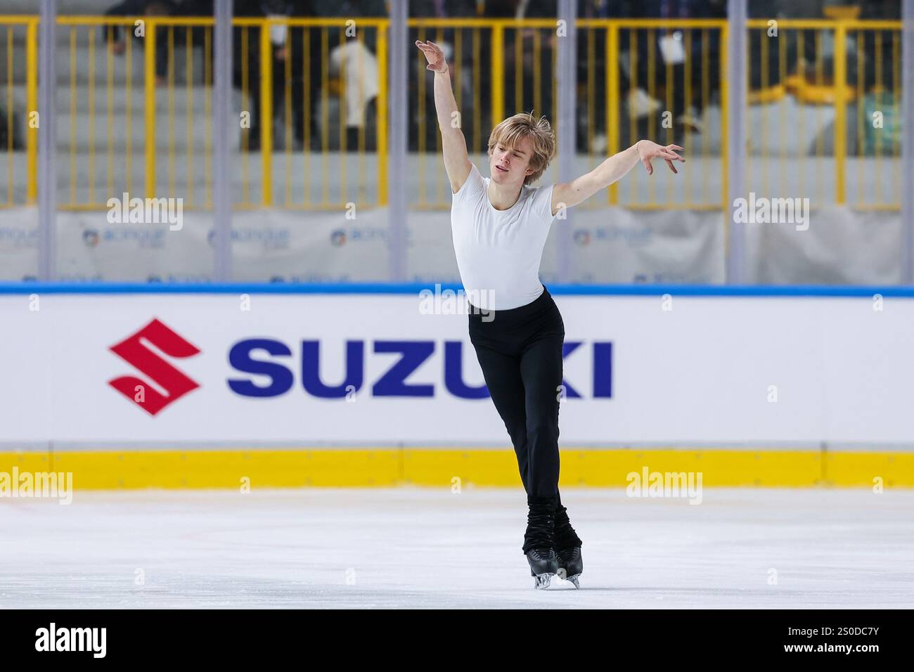 Daniel Grassl of Italy competes during Men Free Skating Campionati ...