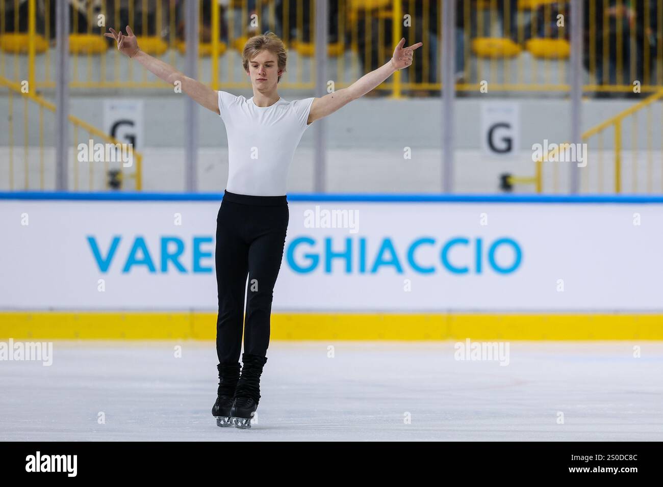 Daniel Grassl of Italy competes during Men Free Skating Campionati ...