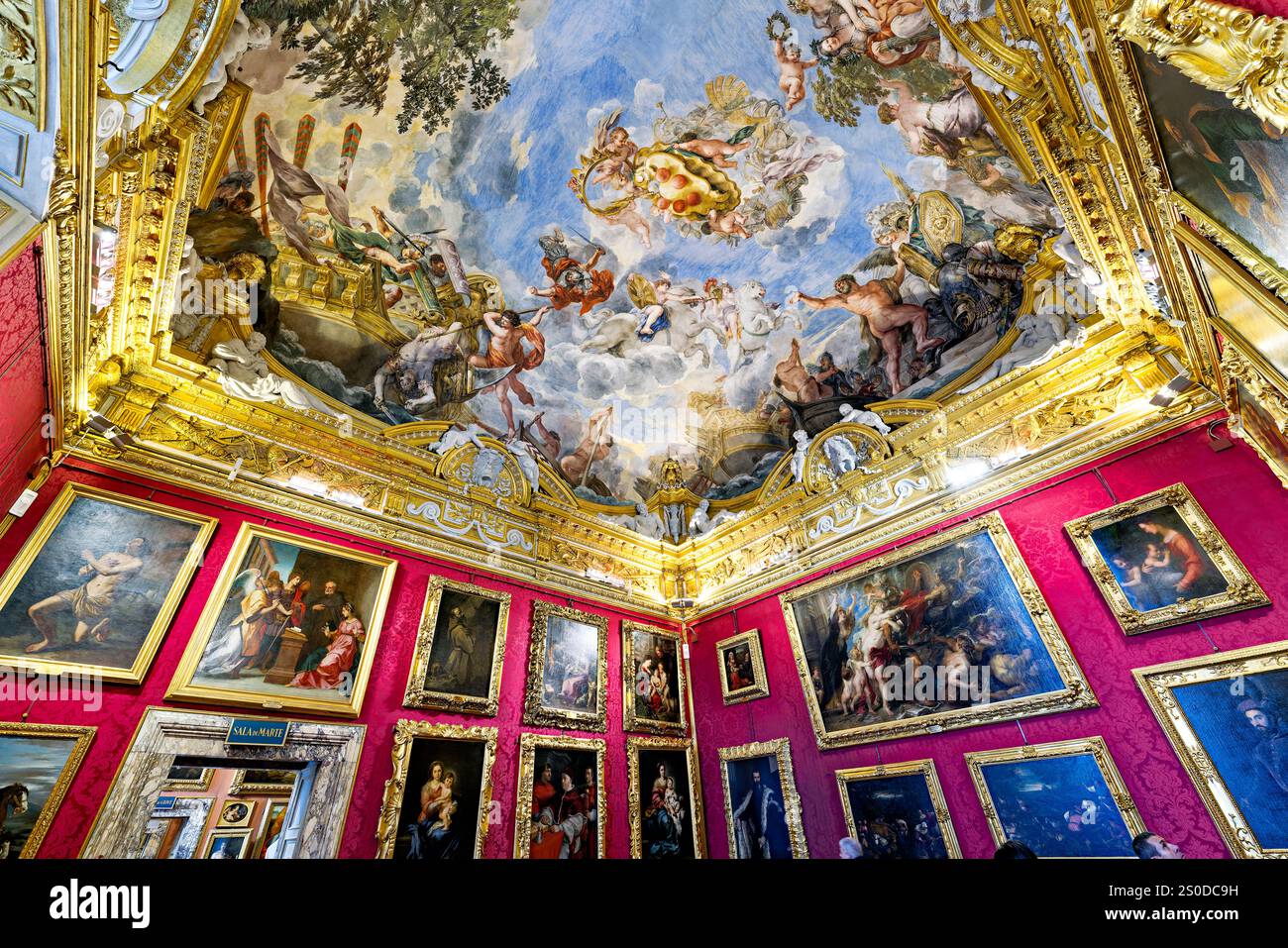 Florence Tuscany Italy. Palazzo Pitti (Pitti Palace) Museum. Palatine ...