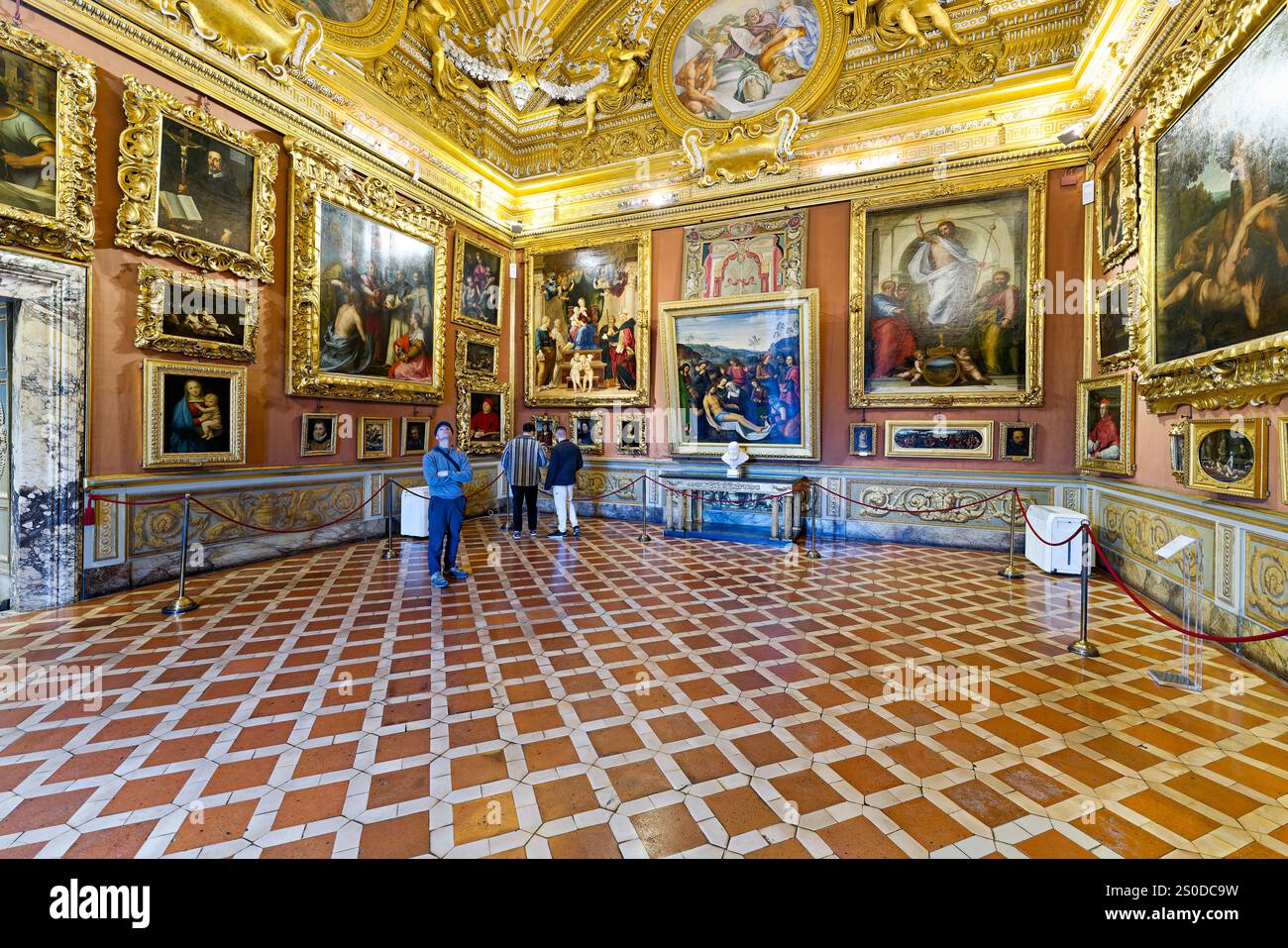 Florence Tuscany Italy. Palazzo Pitti (Pitti Palace) Museum. Palatine ...