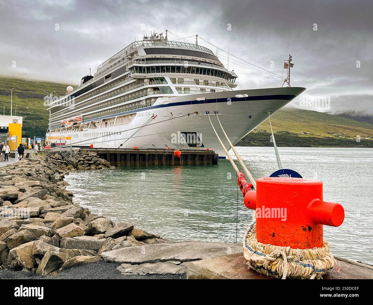 Akureyri, Iceland - 24 August 2024: Viking Star luxury cruise ship ...