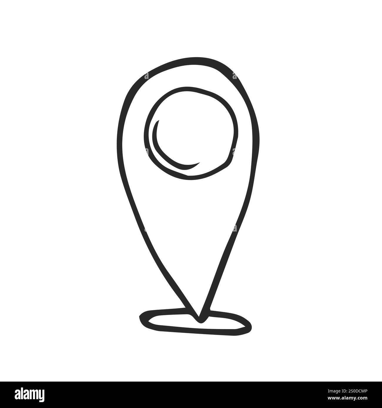 Coordinates Location Point Gps doodle Stock Vector Image & Art - Alamy