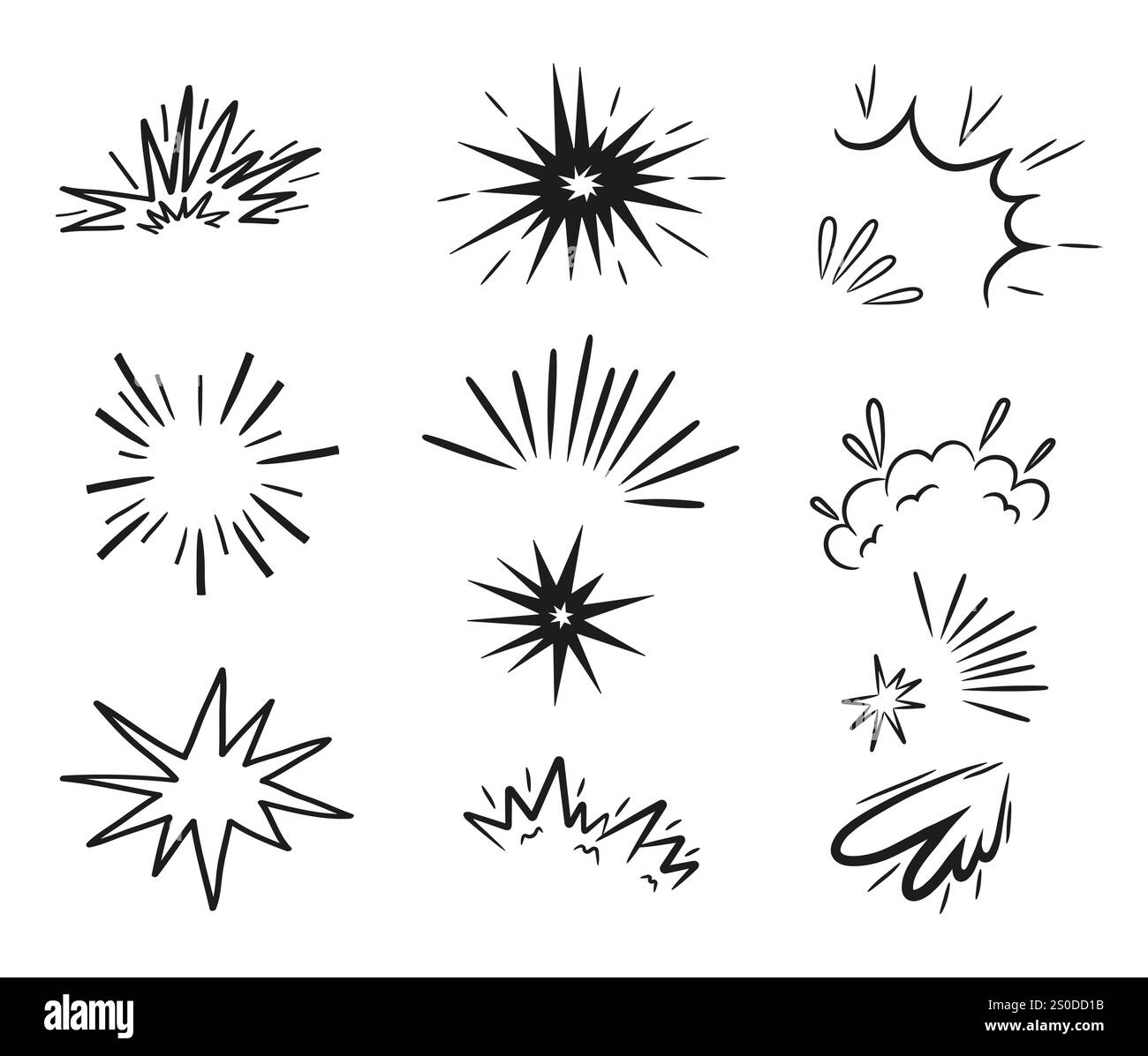 Featuring, comic-style motion effects, including explosive booms vector ...