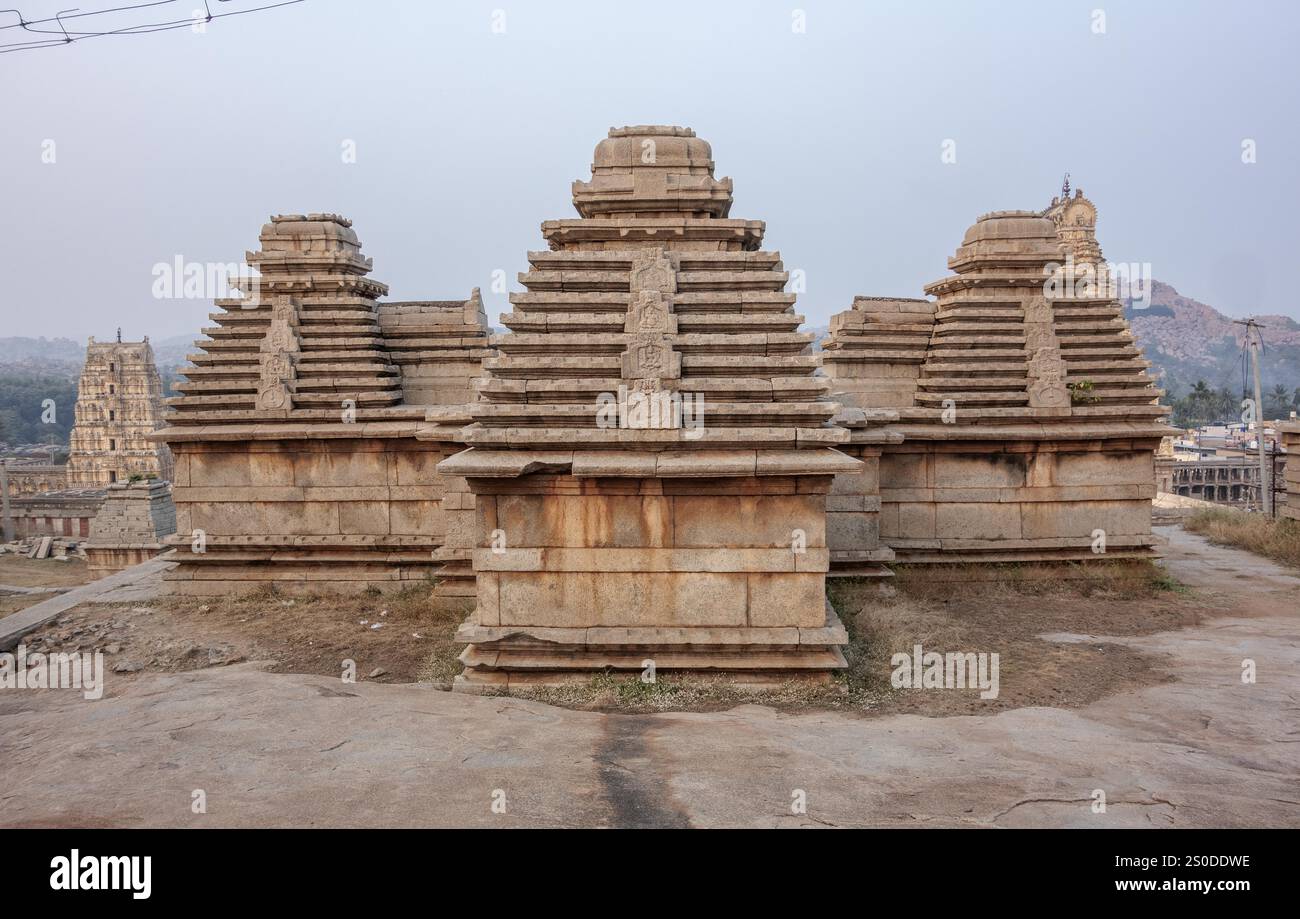 Hemakuta Hill Temple Complex in Hampi. India Stock Photo - Alamy
