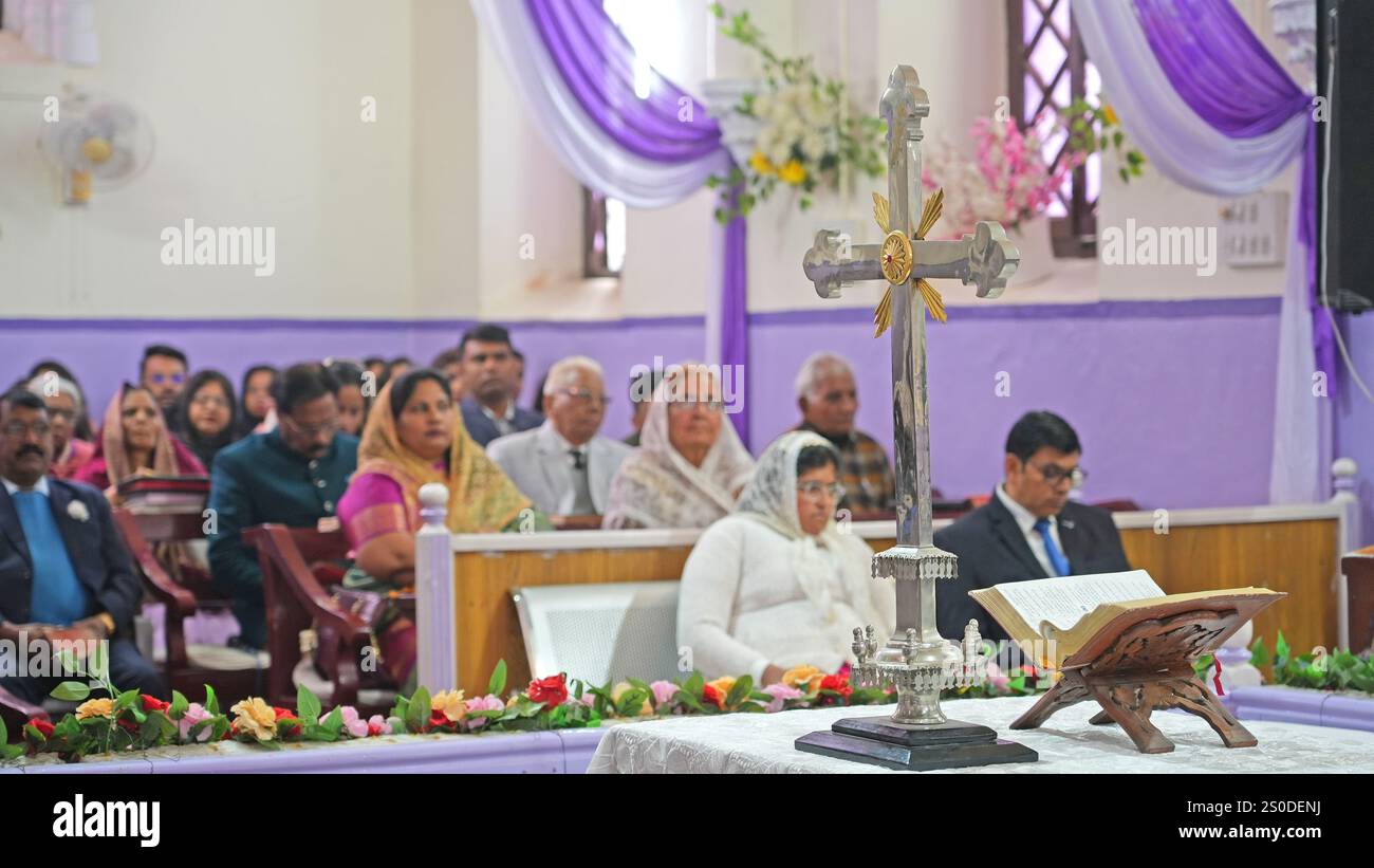 Beawar, Rajasthan, India, December, 25, 2024: Christian worshippers ...