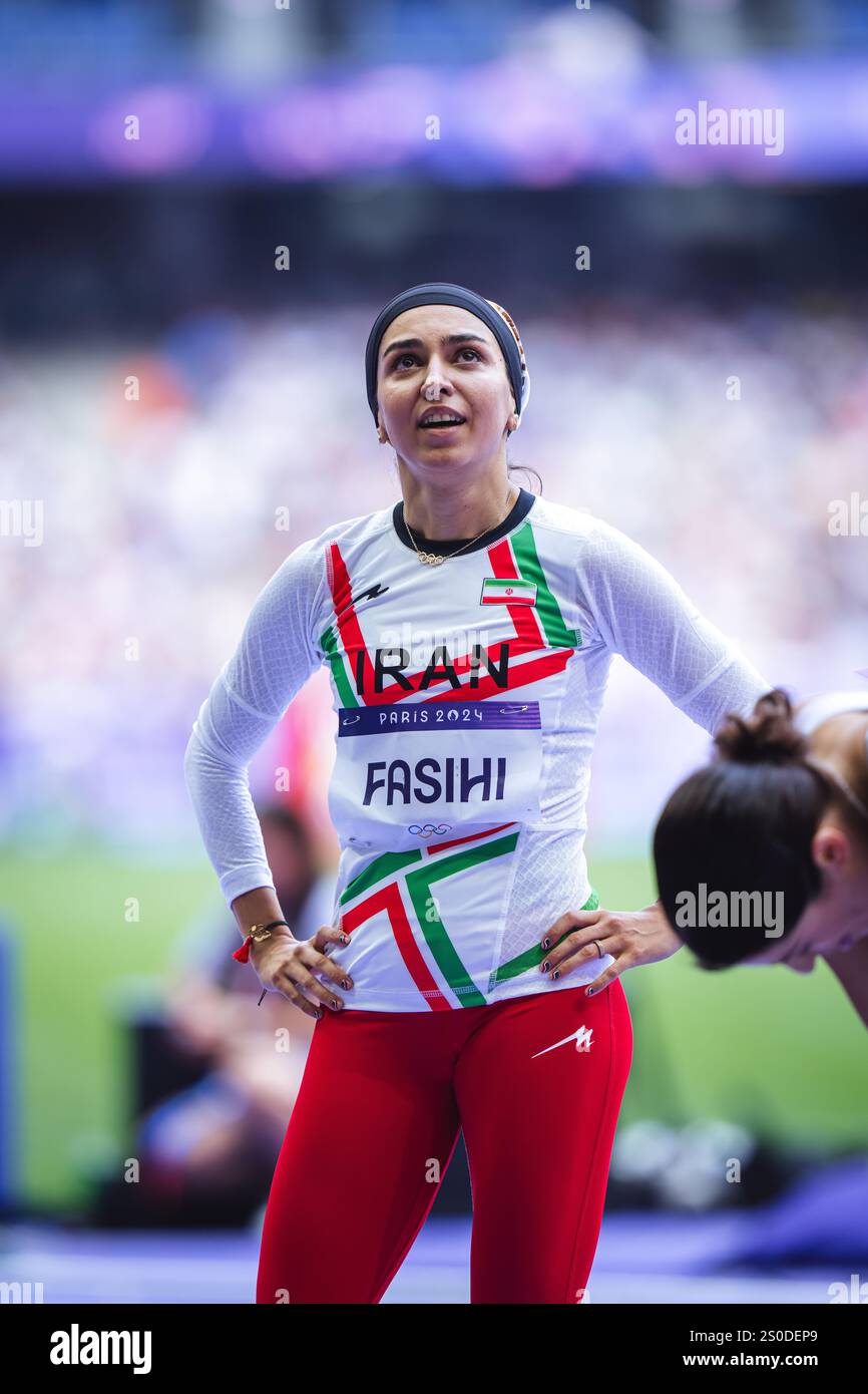 Fasihi Farzaneh participating in the 100 meters at the Paris 2024 ...