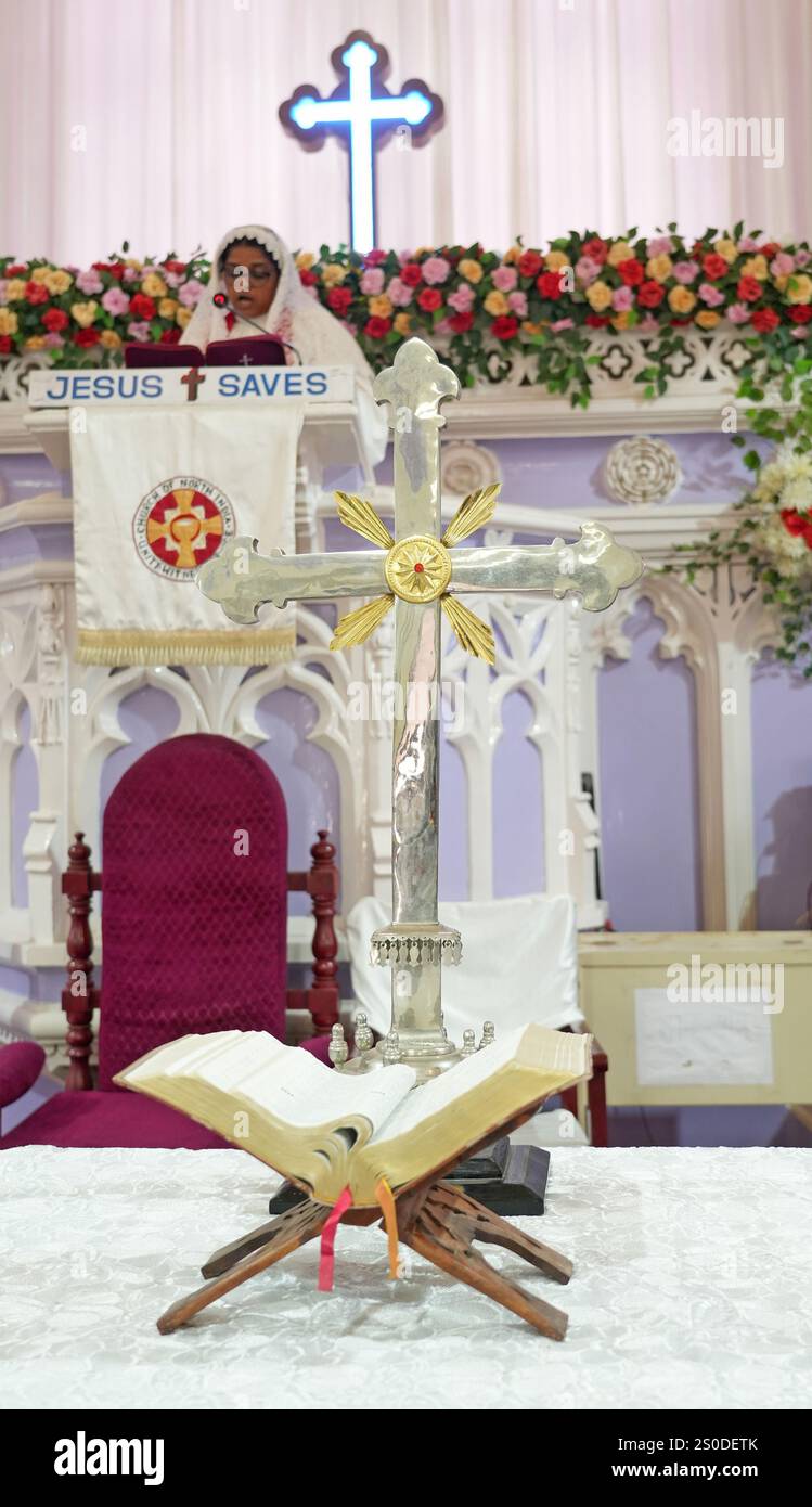 Beawar, Rajasthan, India, December, 25, 2024: Christian worshippers ...