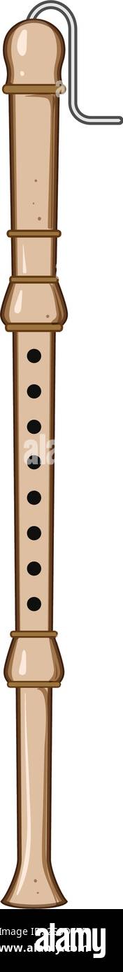 melody flute cartoon. harmony tone, breath keys, holes embouchure ...