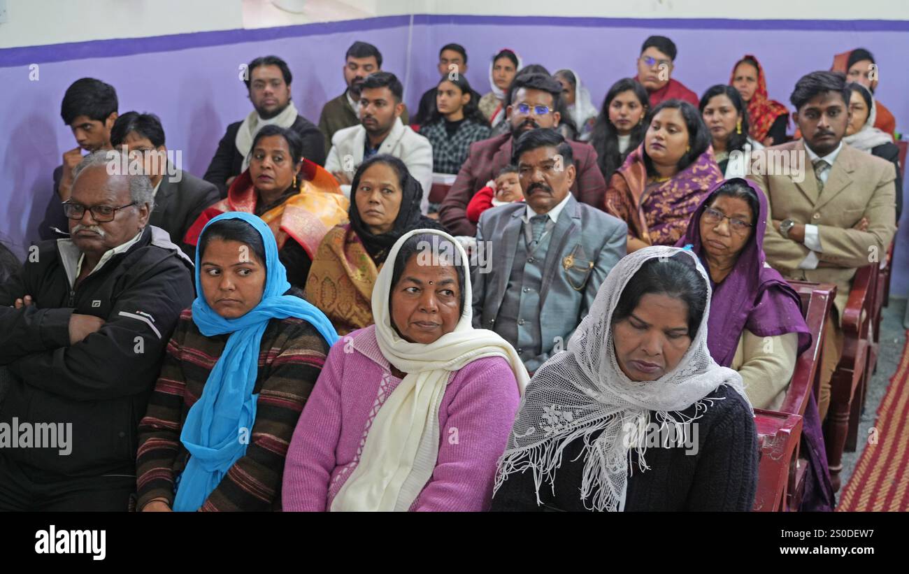 Beawar, Rajasthan, India, December, 25, 2024: Christian worshippers ...