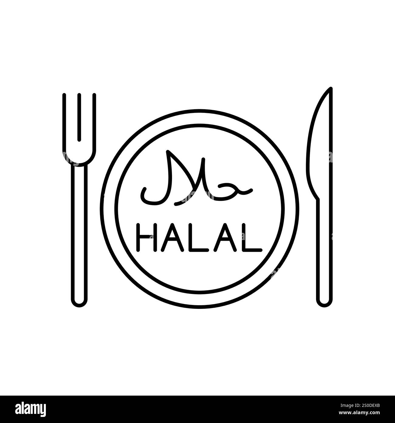 Halal color icon. Muslim religion.Sign for web page, mobile app, button ...
