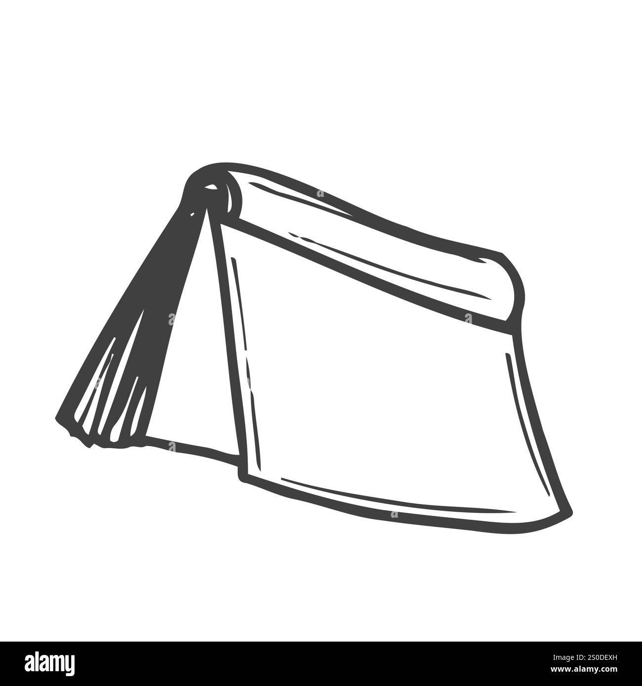 open book outline vector symbol icon design. Beautiful illustration ...