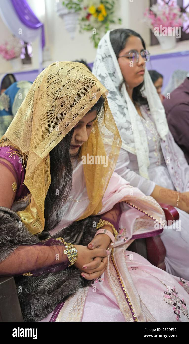 Beawar, Rajasthan, India, December, 25, 2024: Christian worshippers ...