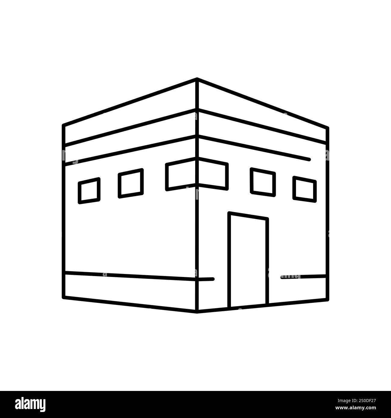 Kaaba color icon. Muslim religion.Sign for web page, mobile app, button ...