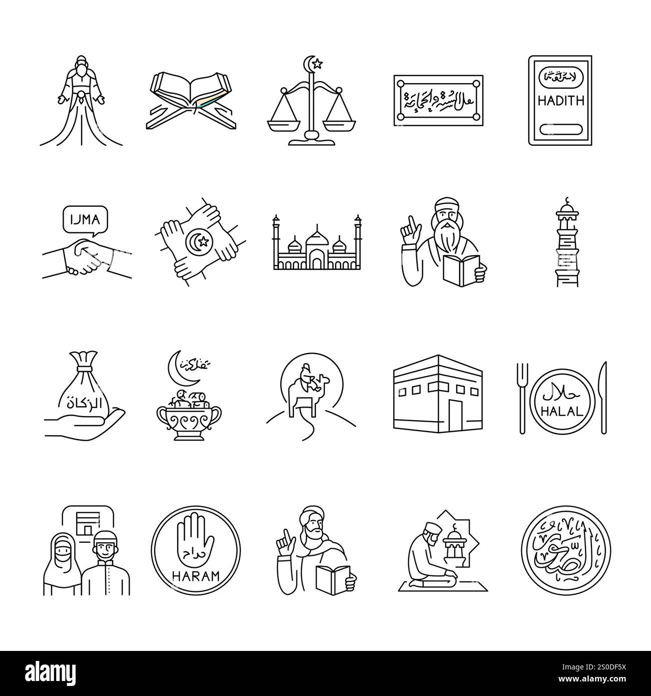 Muslim religion color icon. Sign for web page, mobile app, button, logo ...