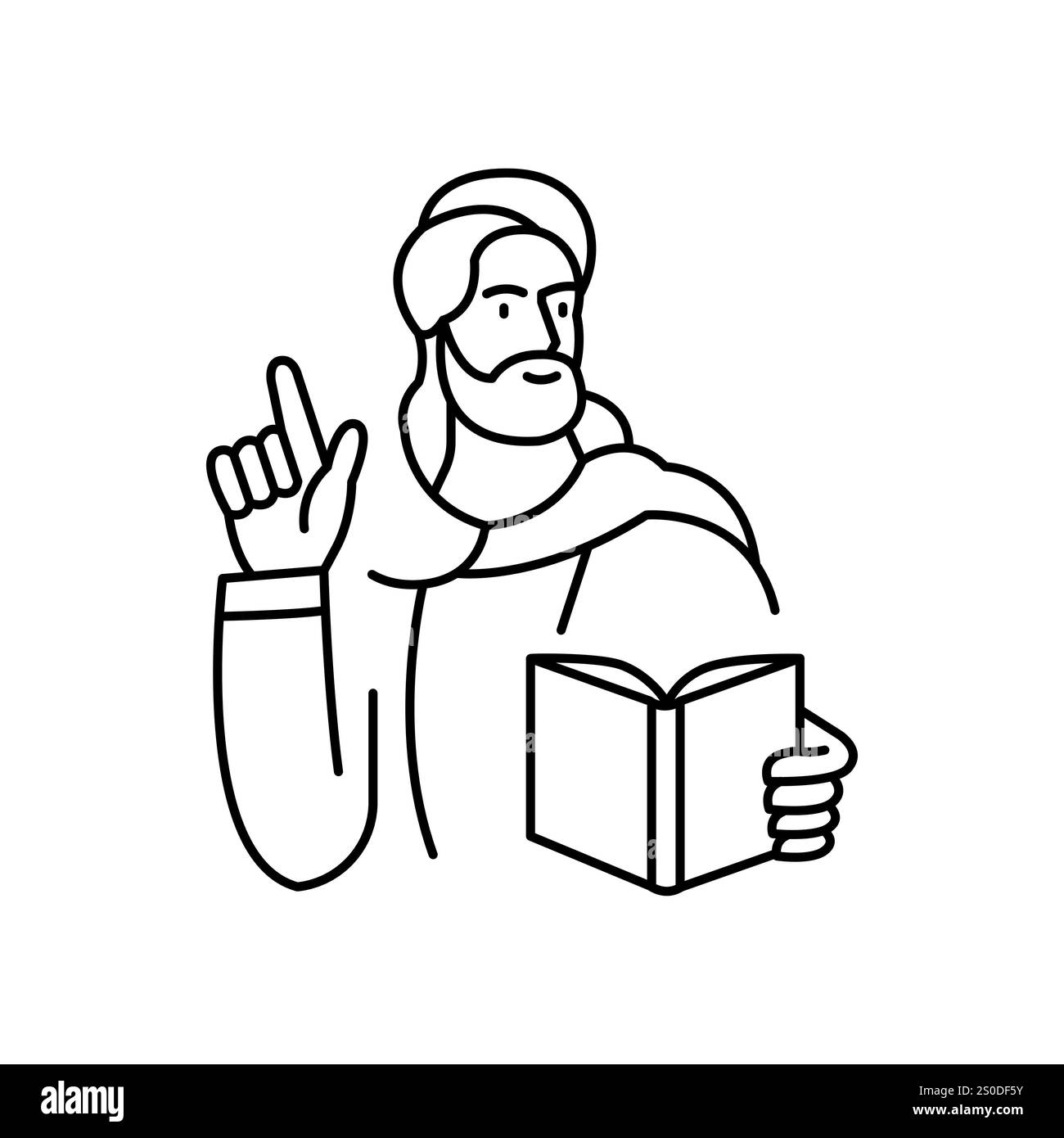 Prophet Muhammad color icon. Muslim religion.Sign for web page, mobile ...