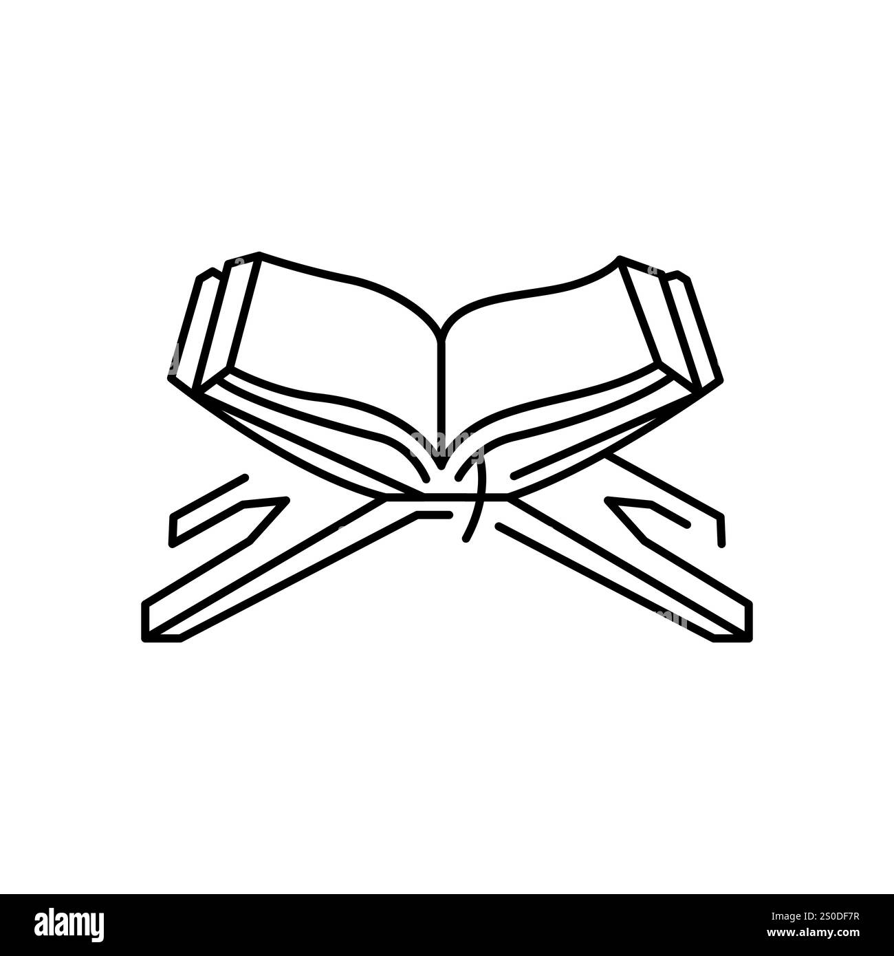 Quran Islamic Holy Book color icon. Muslim religion.Sign for web page ...