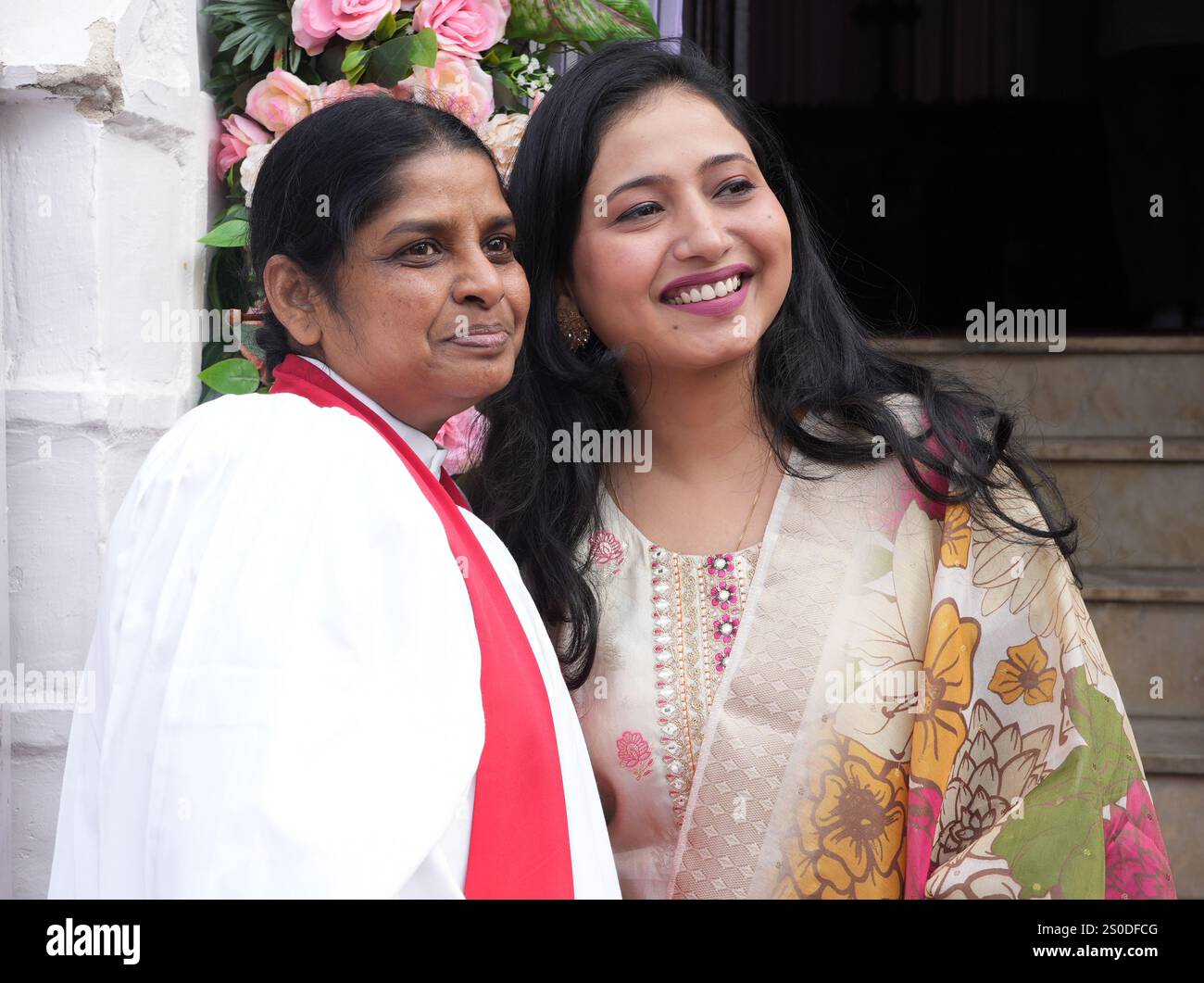 Beawar, Rajasthan, India, December, 25, 2024: Christian women wishes ...