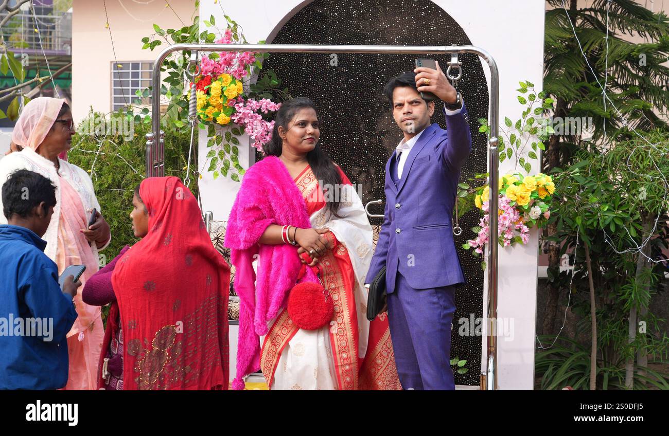 Beawar, Rajasthan, India, December, 25, 2024: Christian couple take a ...