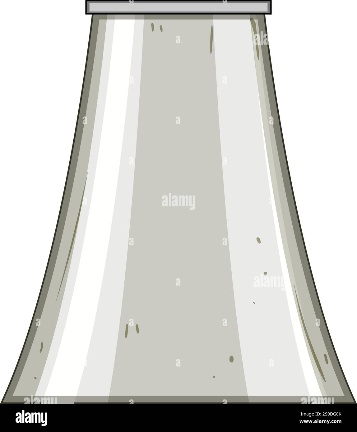 exhaust industrial chimney cartoon. flue emissions, smoke draft, height ...