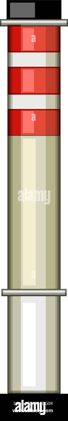 flue industrial chimney cartoon. emissions smoke, draft height ...