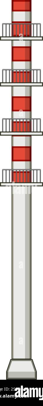 draft industrial chimney cartoon. height diameter, material steel ...