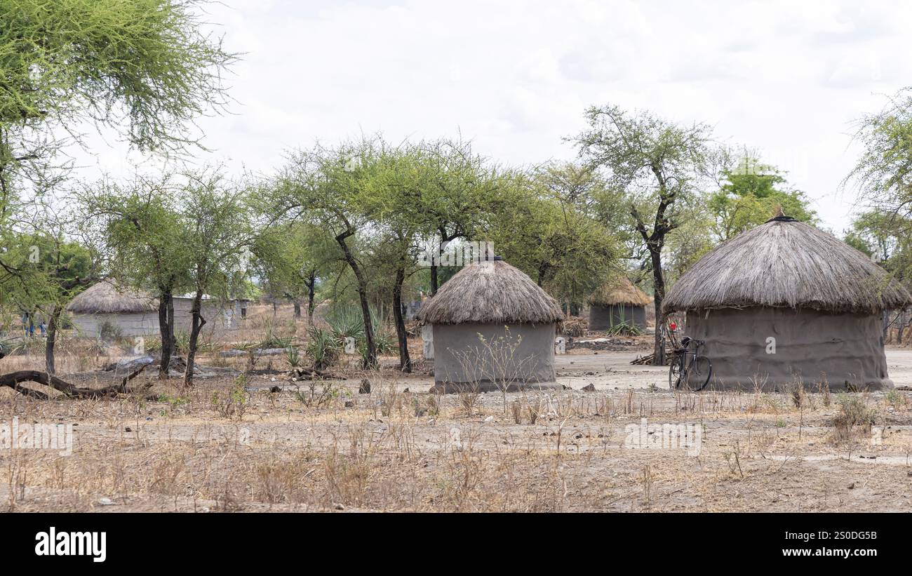 Authentic Masai village houses in Tanzania near Tanarangire National ...