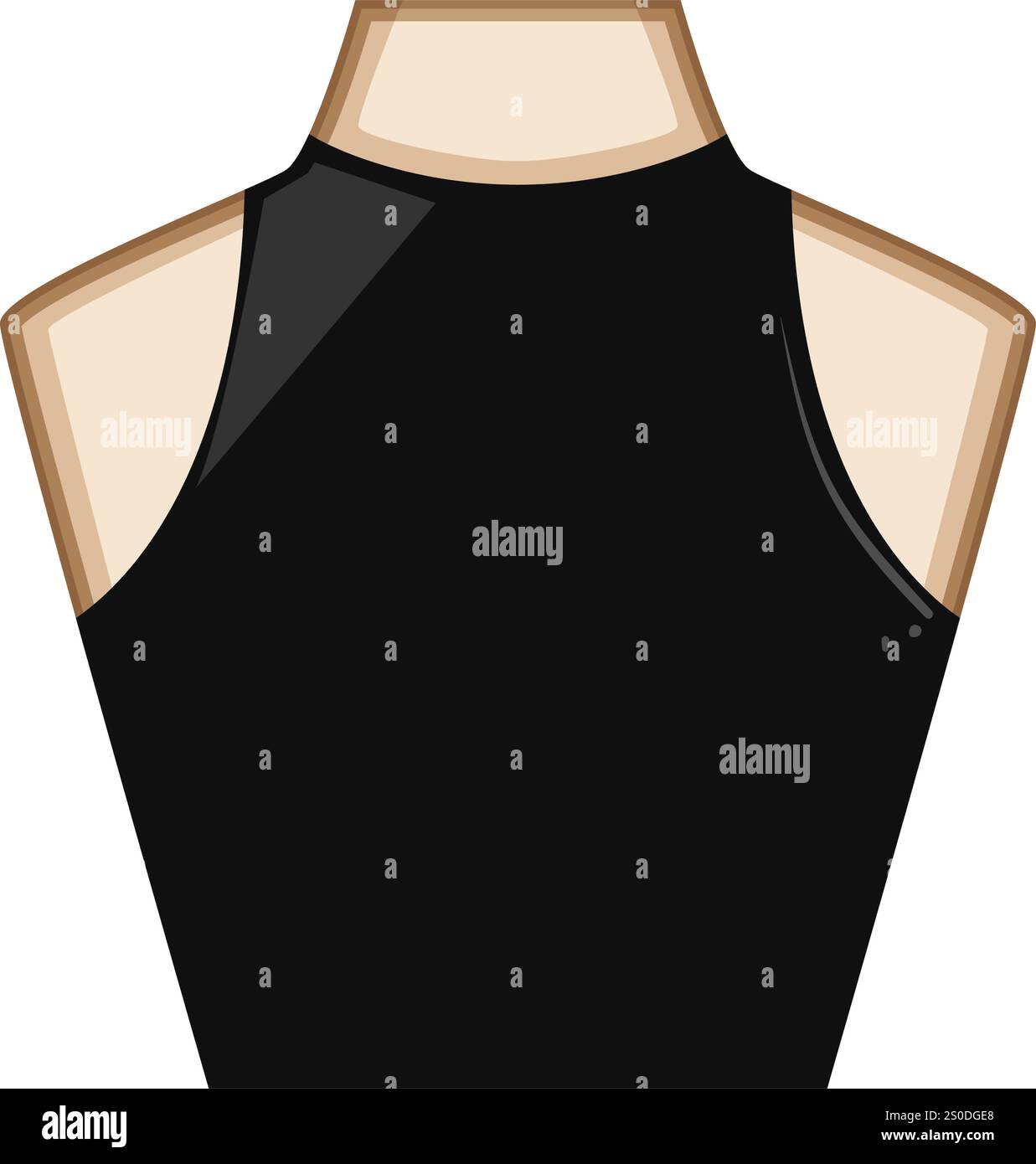 cocktail neckline dress cartoon. summer winter, spring autumn, v neck ...