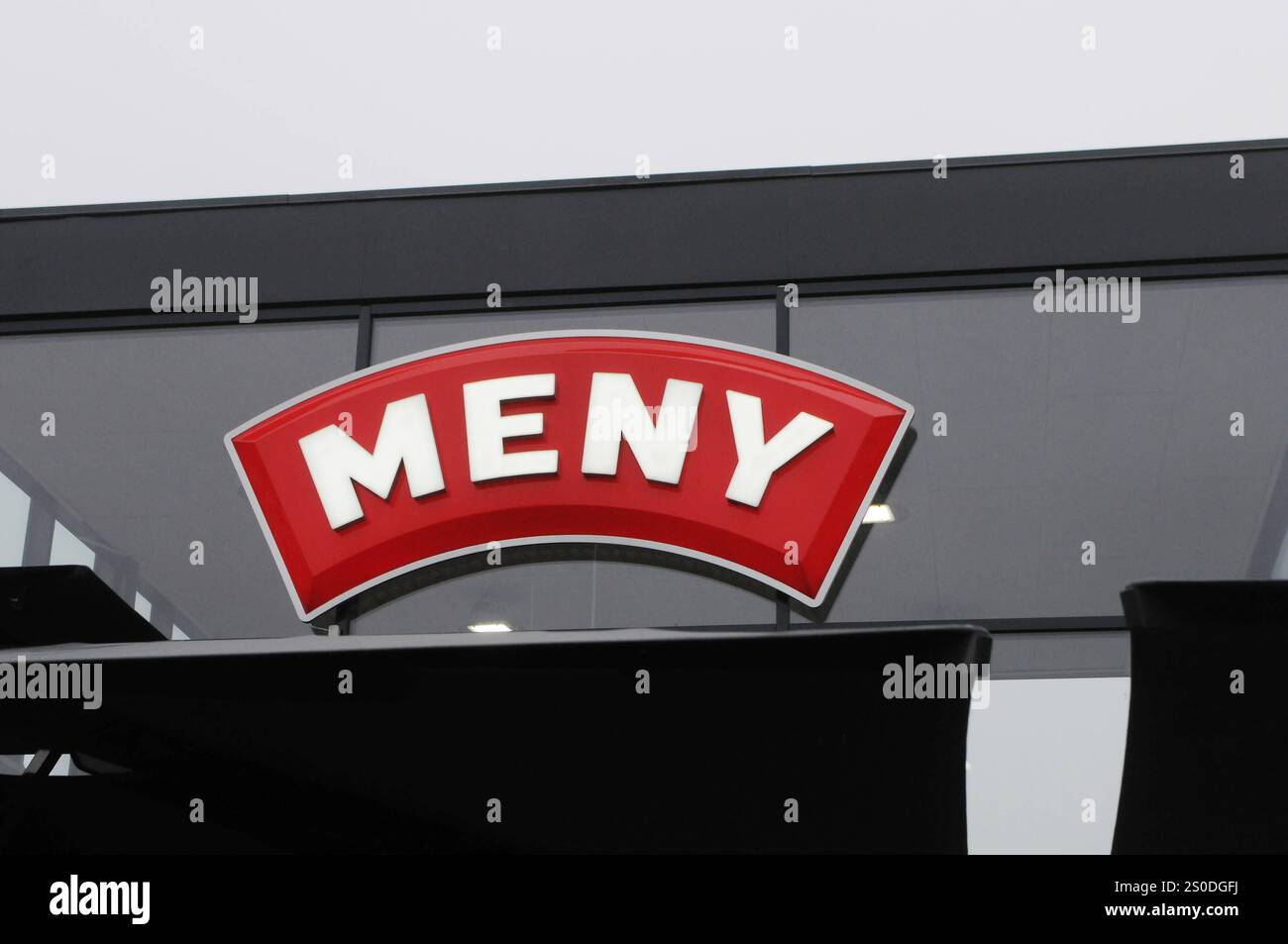 Copenhagen/ Denmark/27 december.2024/ Meny grocery store in danish ...