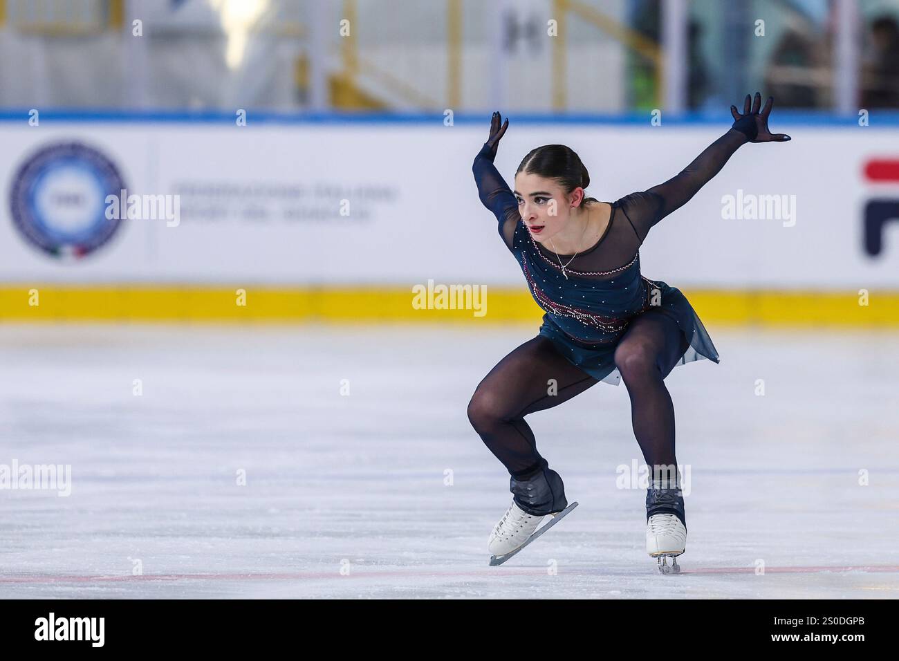 Anna Pezzetta of Italy competes during Women Free Skating Campionati ...