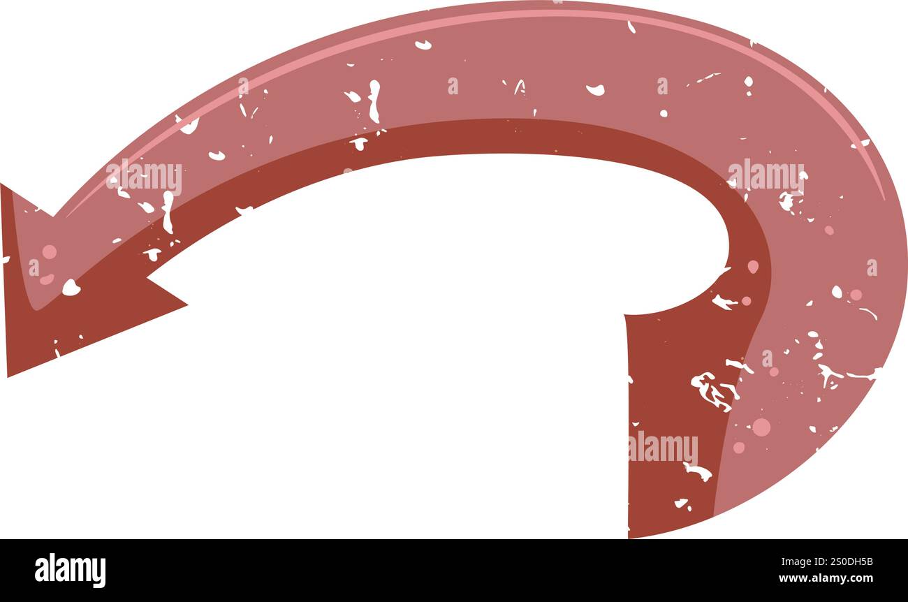 style retro arrow banner cartoon. aesthetic emblem, decor graphic ...