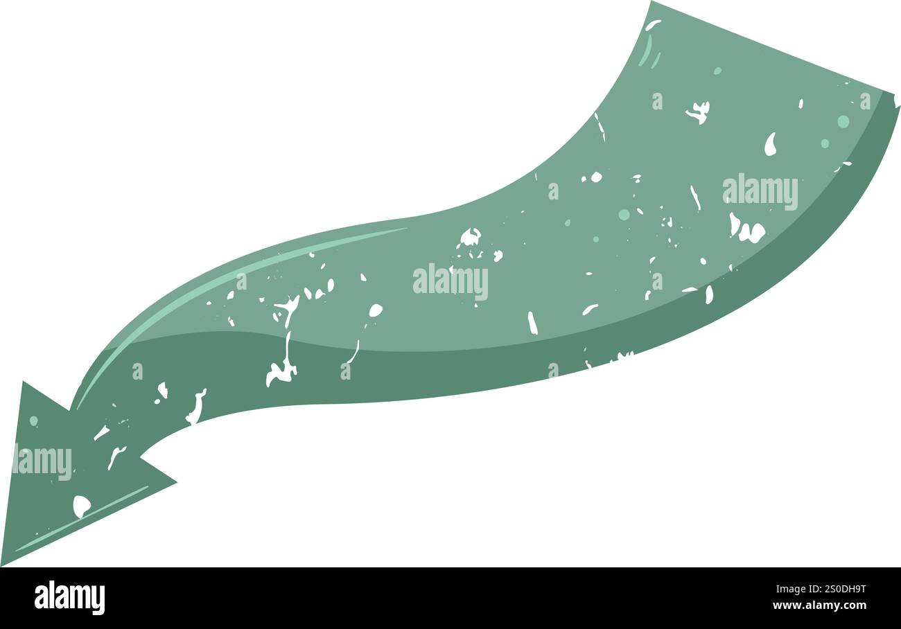 decor retro arrow banner cartoon. graphic motif, throwback antique, old ...