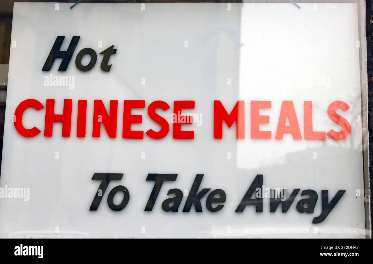 chinese take away sign Stock Photo - Alamy