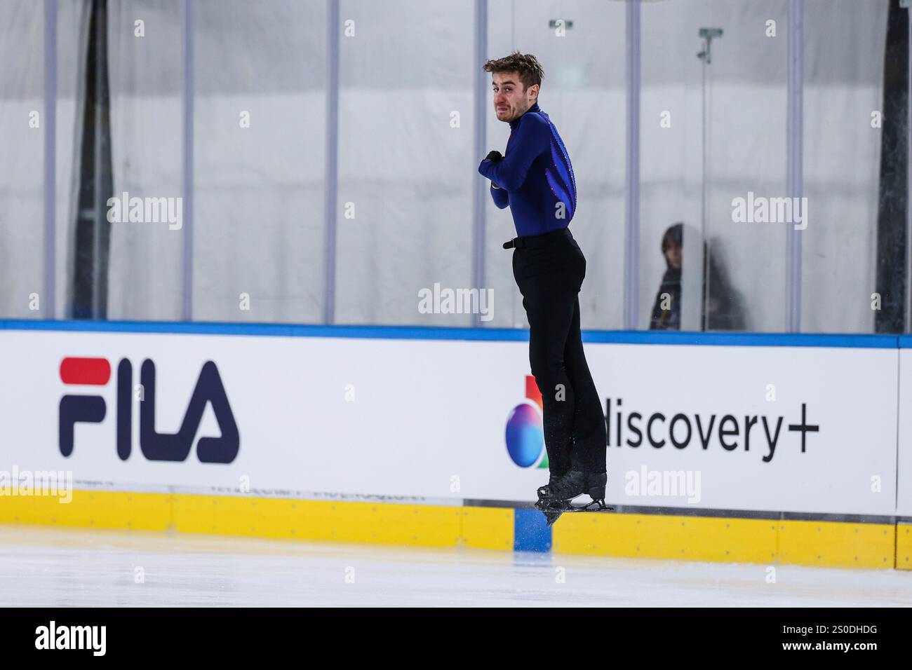 Varese, Italien. 21st Dec, 2024. Metteo Rizzo of Italy competes during ...