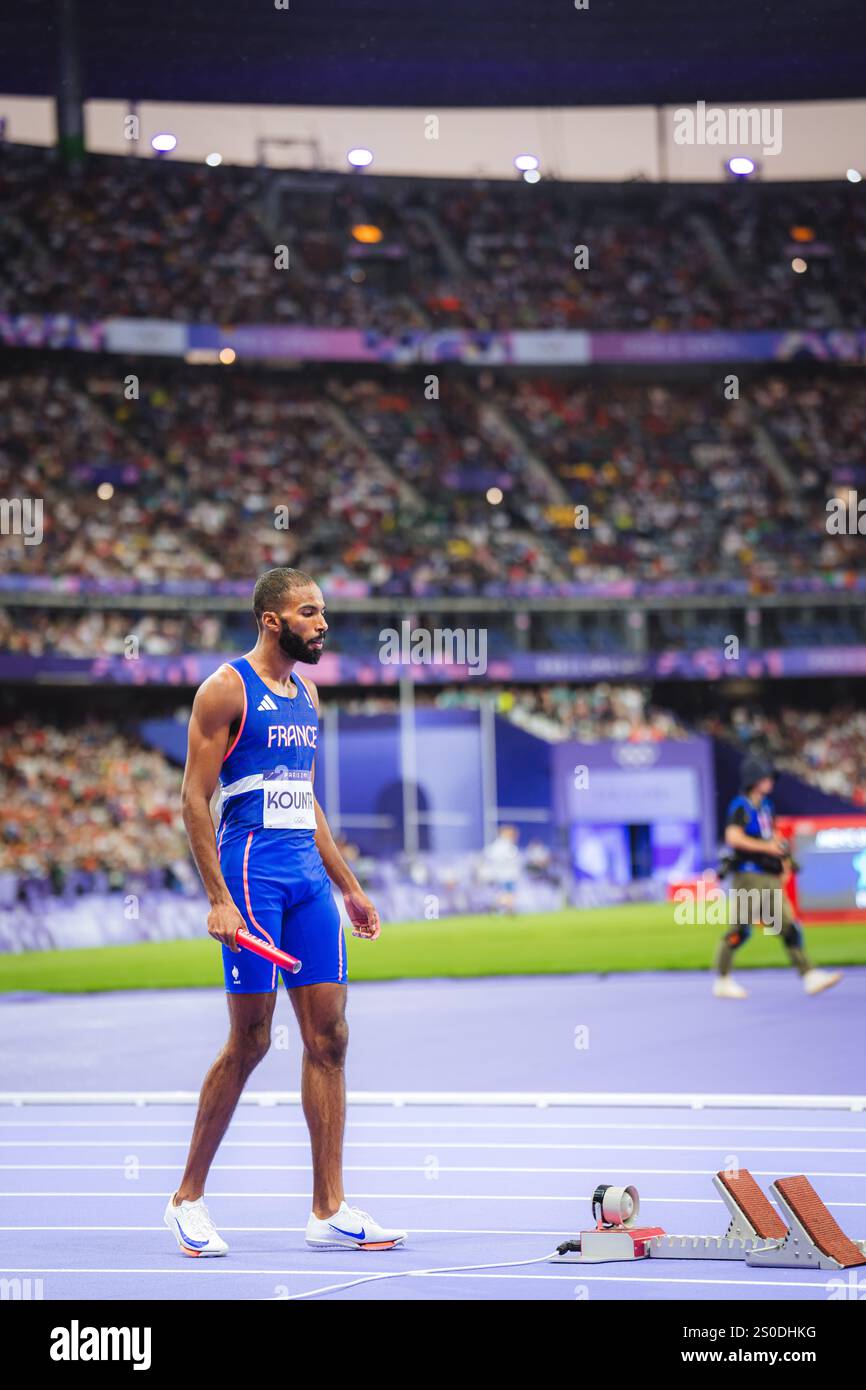 Muhammad Kounta participating in the 4X400 meters relay mixed at the ...