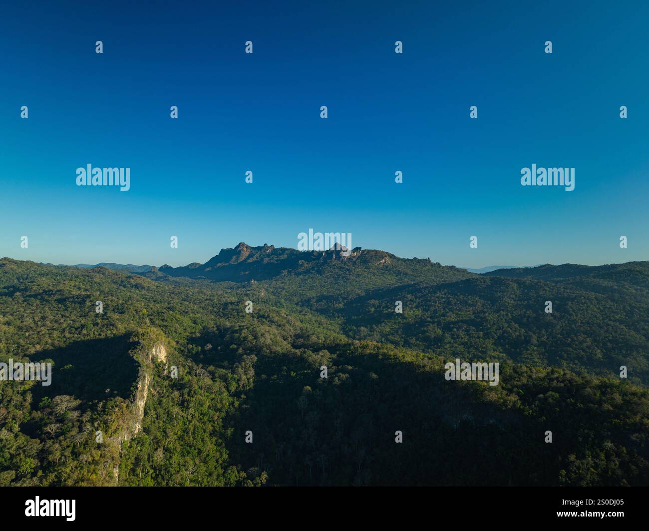Aerial View The most beautiful waterfalls in Thailand. Thi Lo Su Waterfall The Largest Waterfall ...