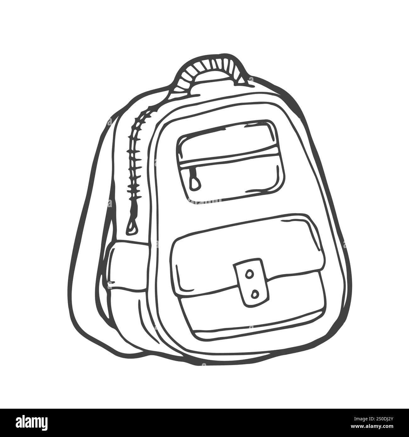 School or camping backpack, doodle art Stock Vector Image & Art - Alamy