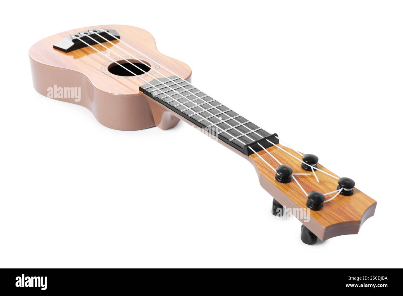 One ukulele isolated on white. String musical instrument Stock Photo ...