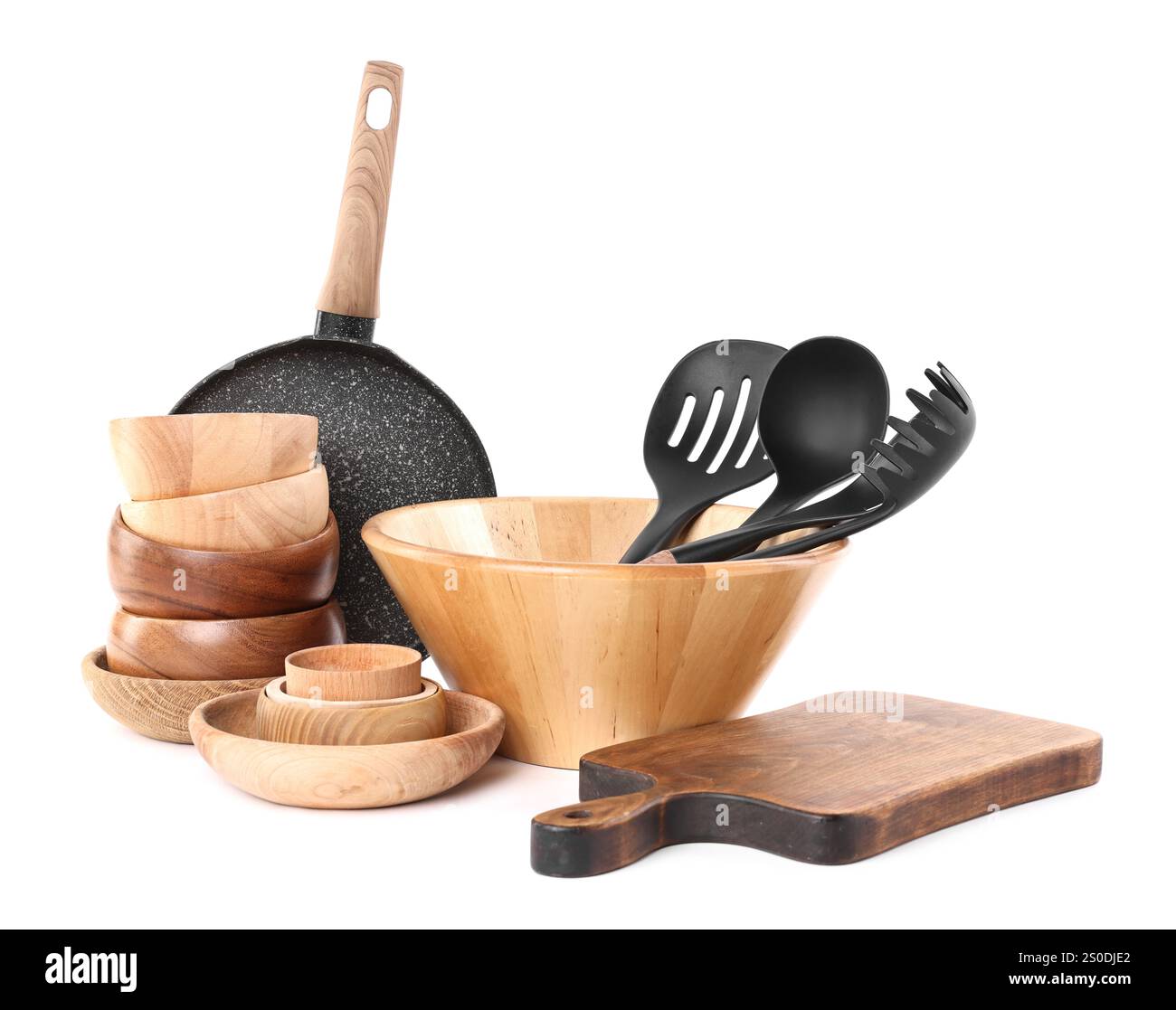 Set of different cooking utensils isolated on white Stock Photo - Alamy