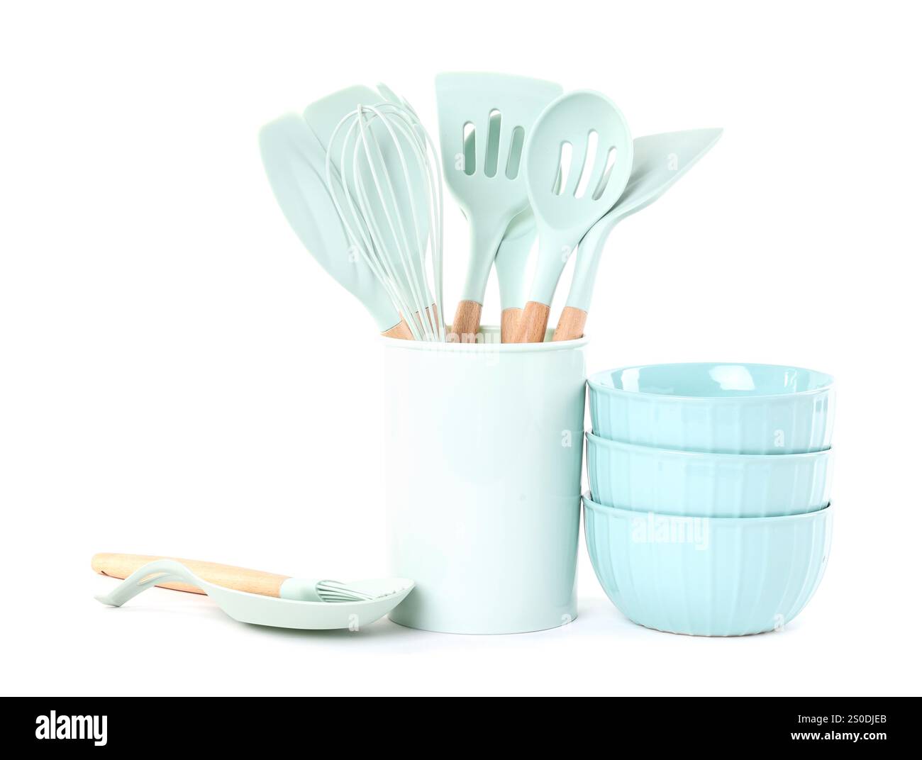 Set of different cooking utensils isolated on white Stock Photo - Alamy