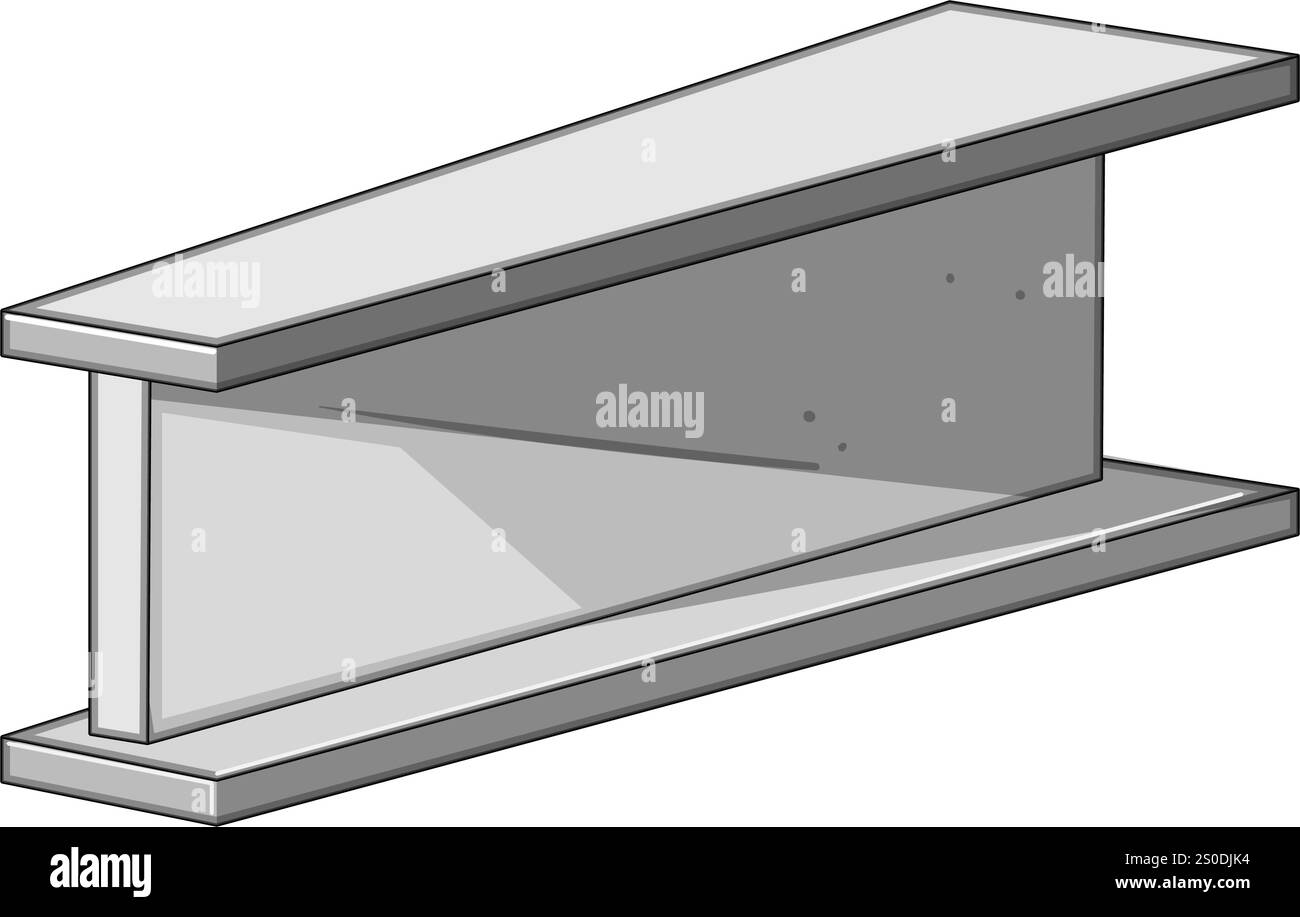load steel beam cartoon. structure fabrication, welding tensile ...