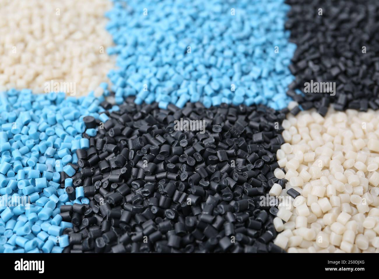 Pile of colorful plastic granules as background, closeup Stock Photo ...