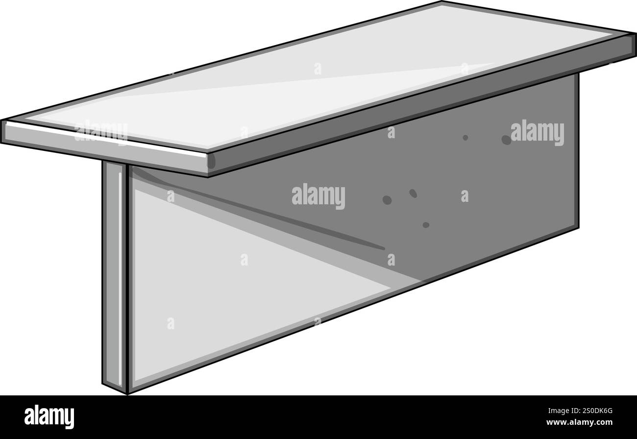 reinforcement steel beam cartoon. girder truss, alloy engineering ...