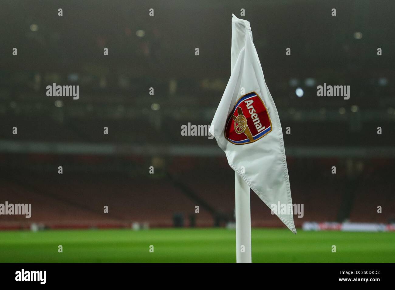 A general view inside of the Emirates Stadium, home of Arsenal ahead of ...
