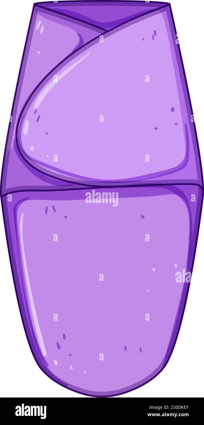 soft swaddle wrap cartoon. cozy infant, soothe warmth, fabric cotton ...