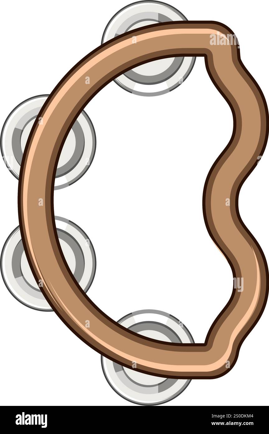jingles tambourine cartoon. dance sound, shake play, hand circle ...