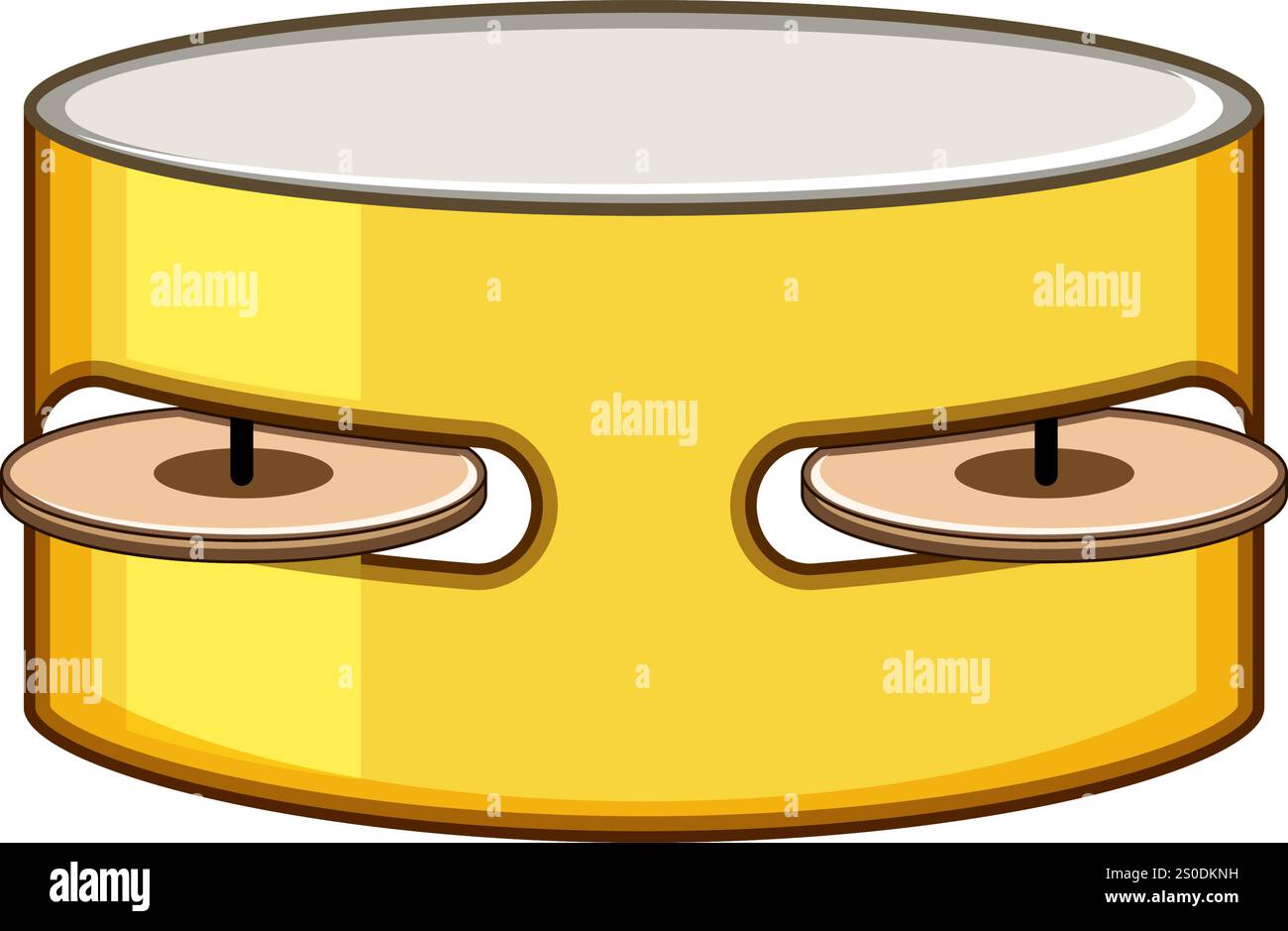 dance tambourine cartoon. sound shake, play hand, circle performance ...