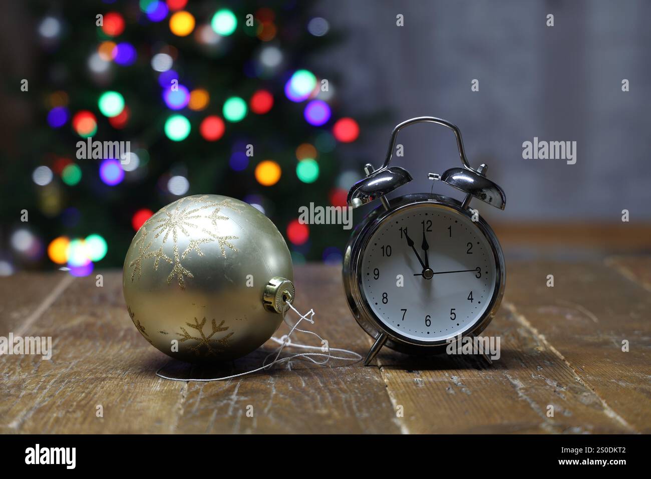 Beautiful Christmas and New Years scene Stock Photo - Alamy