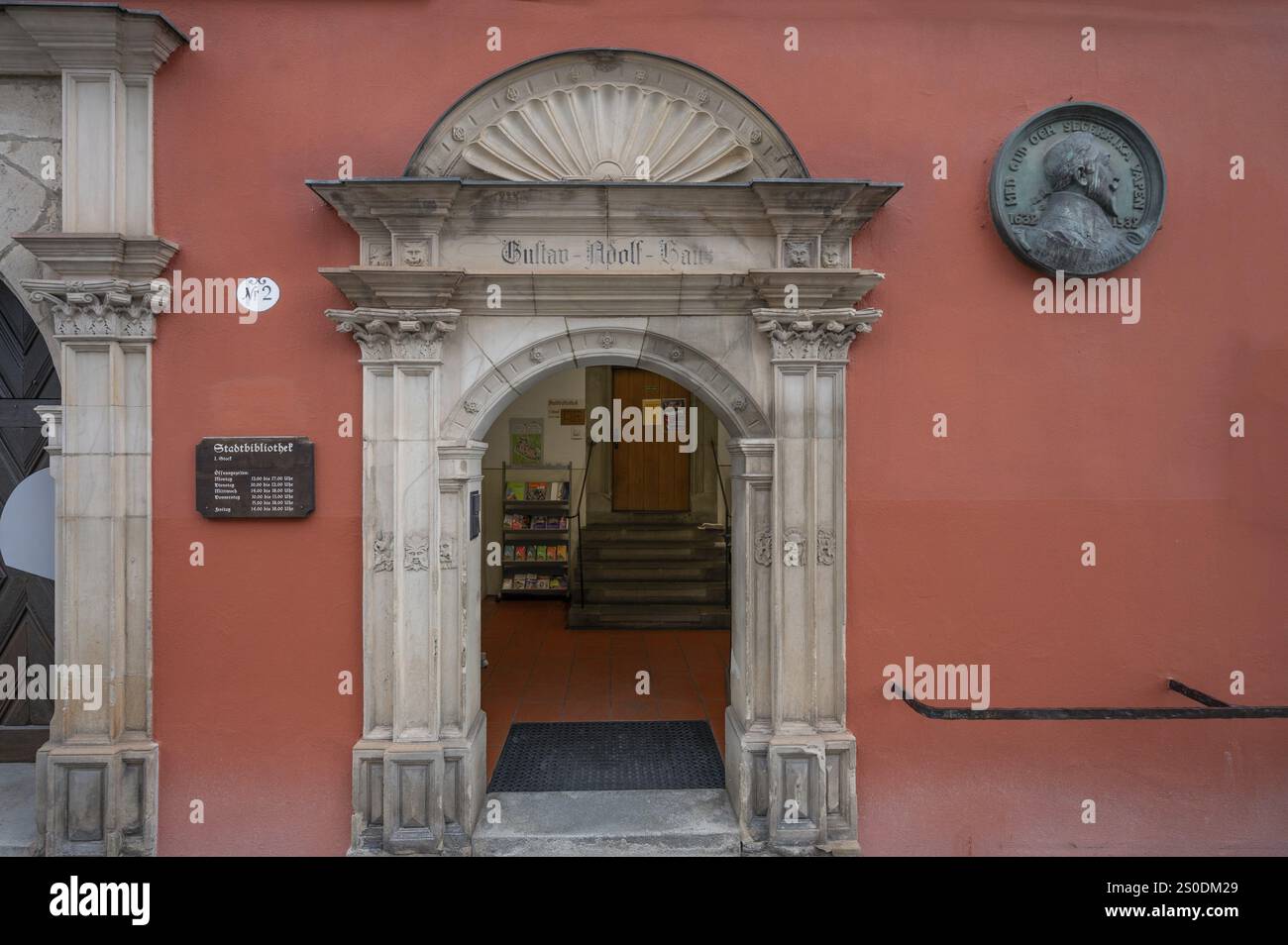 Portal of the former headquarters of King Gustav Adolf, 1632, today ...