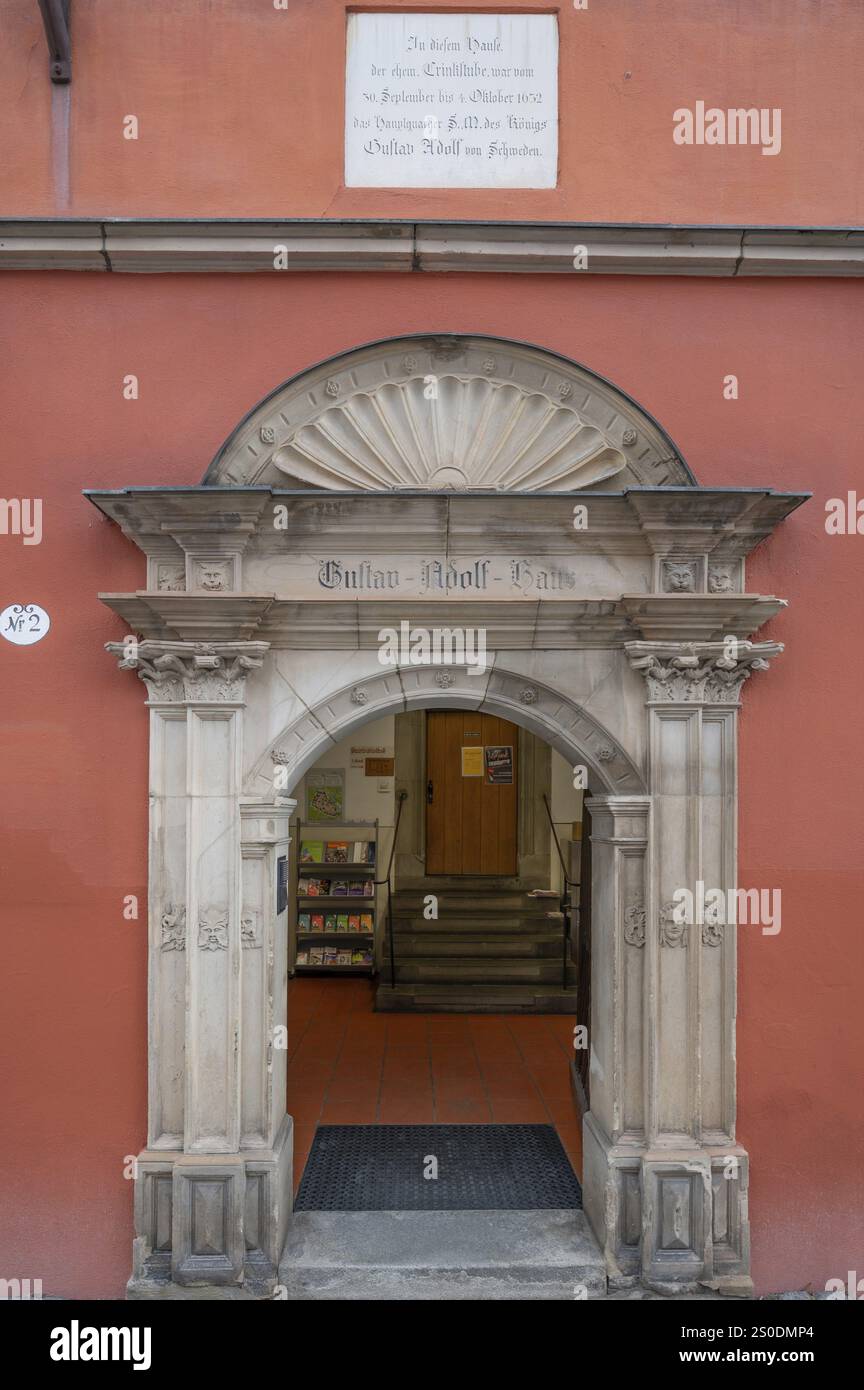 Portal of the former headquarters of King Gustav Adolf, 1632, today ...