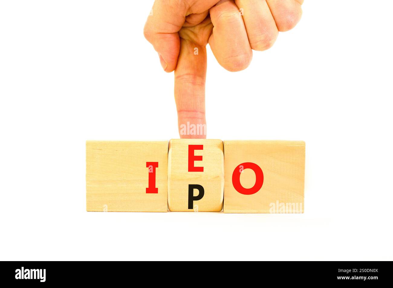 Initial public or exchange offering symbol. Concept words abbreviation ...